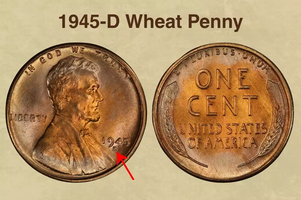 1945 Wheat Penny Value (Errors List, "D", "S" & No Mint Mark Worth) - CoinValueChecker