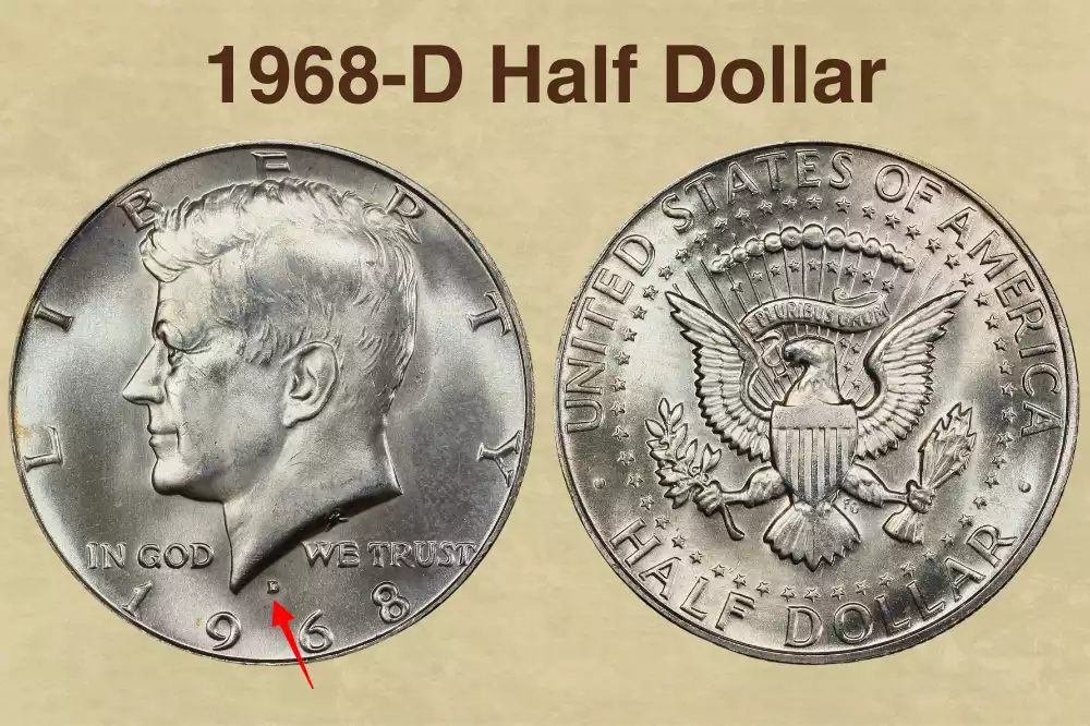 1968 Half Dollar Coin Value (Errors List, "D" & "S" Mint Mark Worth) - CoinValueChecker