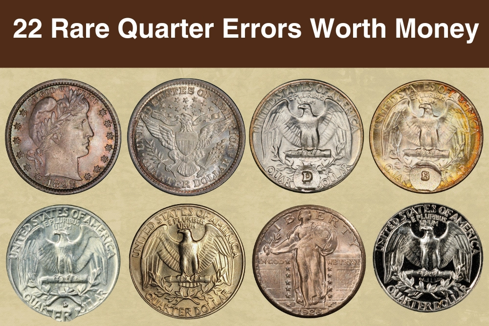 22 Rare Quarter Errors List with Pictures (By Year) - CoinValueChecker