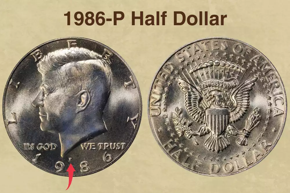 1986 Half Dollar Coin Value (Errors List, "D", "S" & "P" Mint Mark Worth) - CoinValueChecker