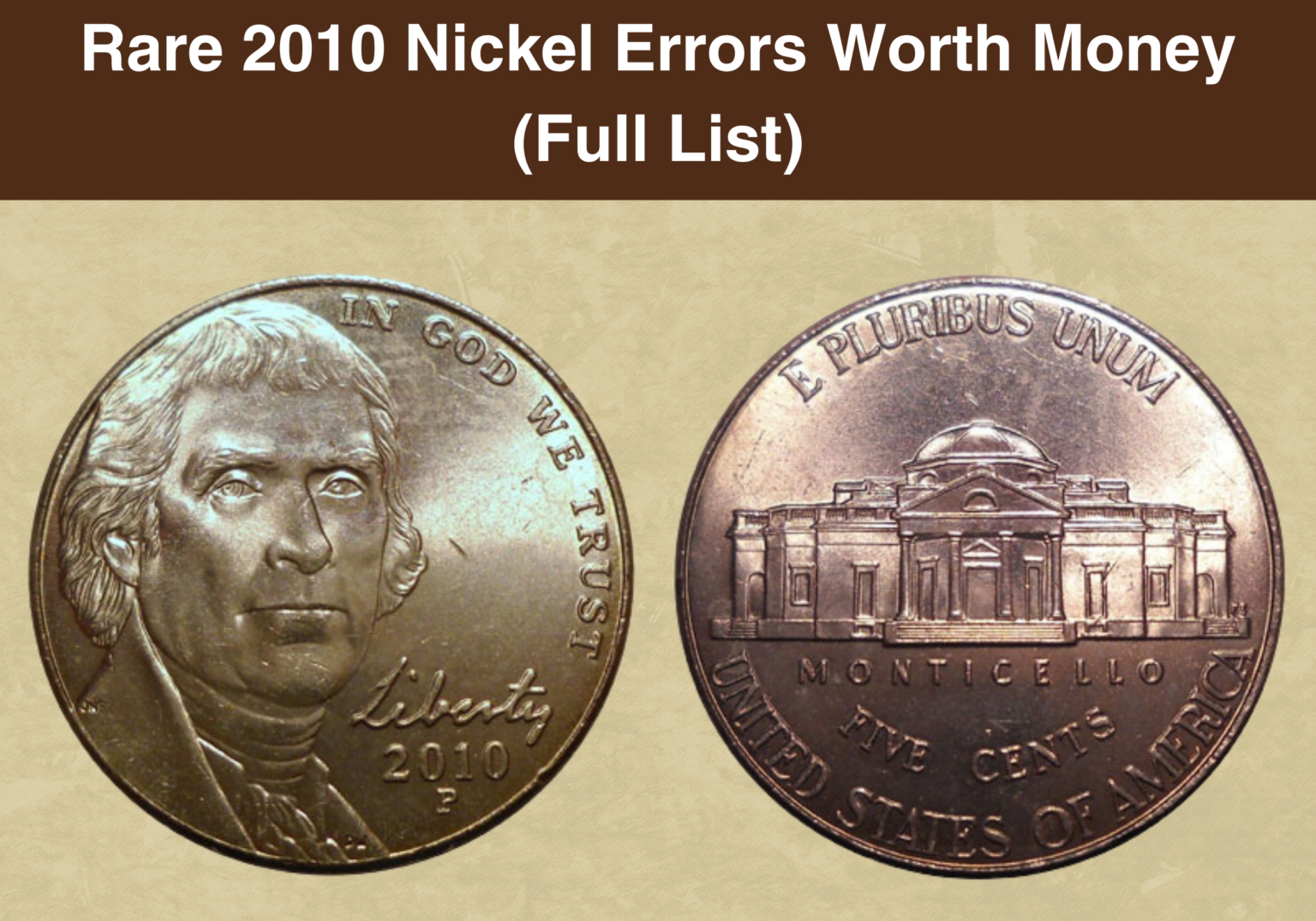 Rare 2005 Nickel Errors Worth Money (Full List) - CoinValueChecker